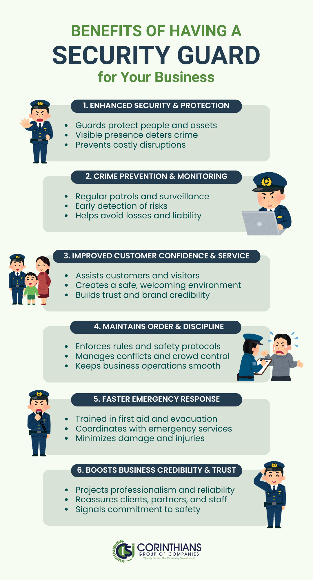 Benefits of having a Security Guard for your Business